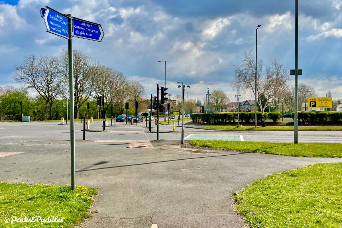 Manchester Airport Orbital Cycleway cycle route guide • Peaks & Puddles ...