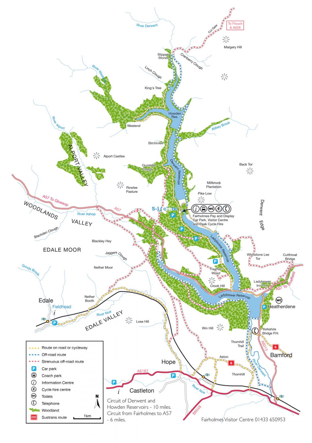 Upper Derwent Valley cycle route guide • Peaks & Puddles • Peak ...